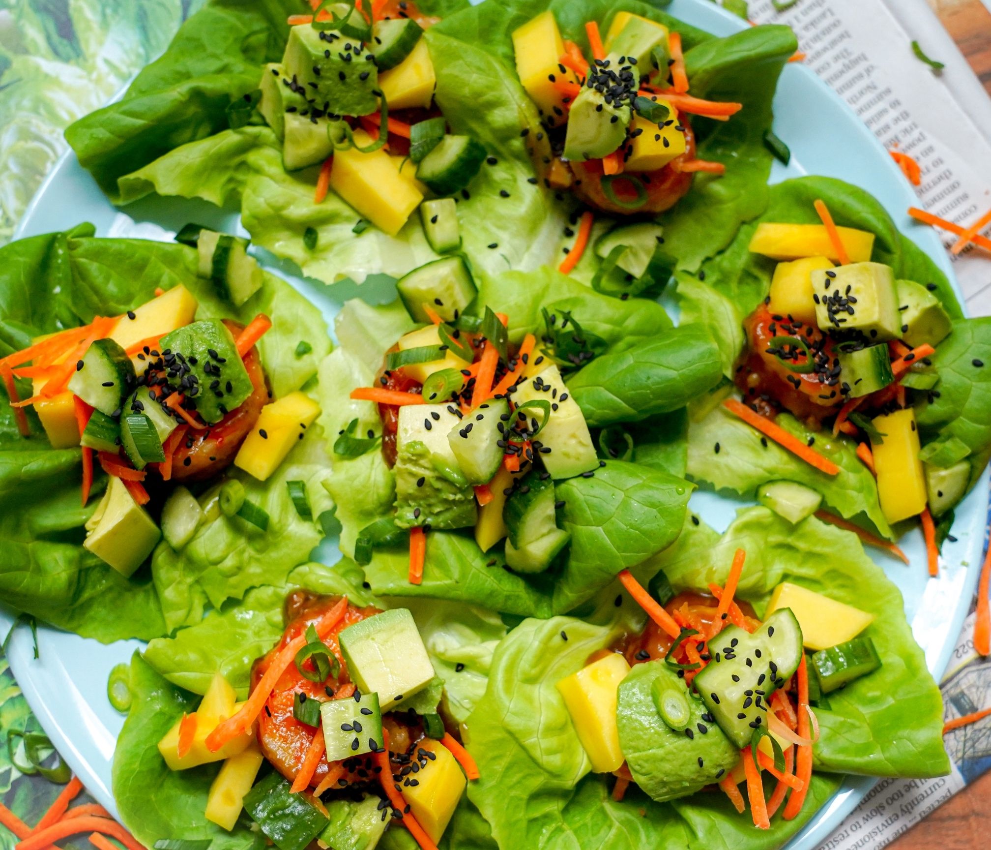 Sticky Orange-Glazed Shrimp Lettuce Wraps - Cooking with Remi